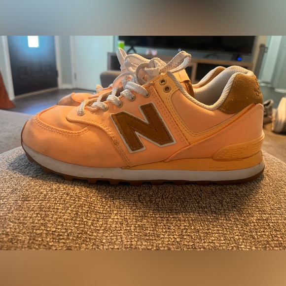 New Balance | Shoes | New Balance Coral And White Sneakers | Poshmark